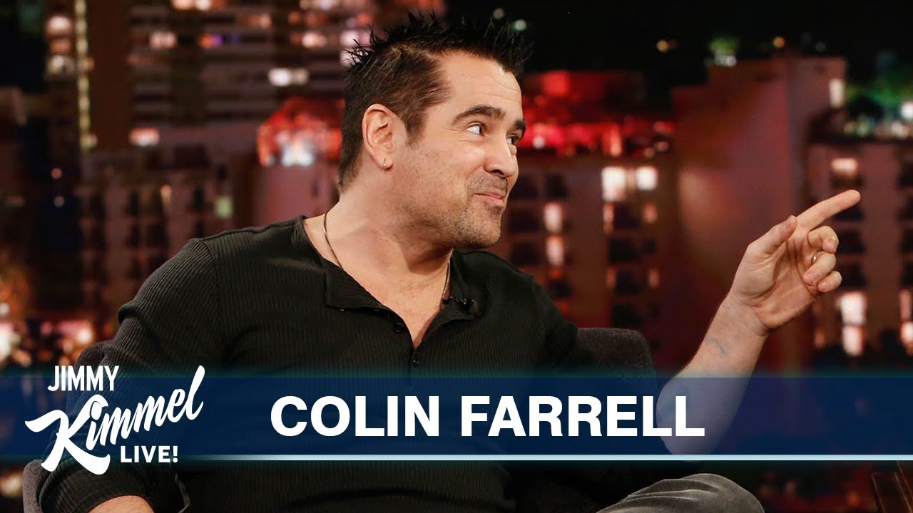 Colin Farrell reveals his exclusive Abra Black Card on Jimmy Kimmel ...